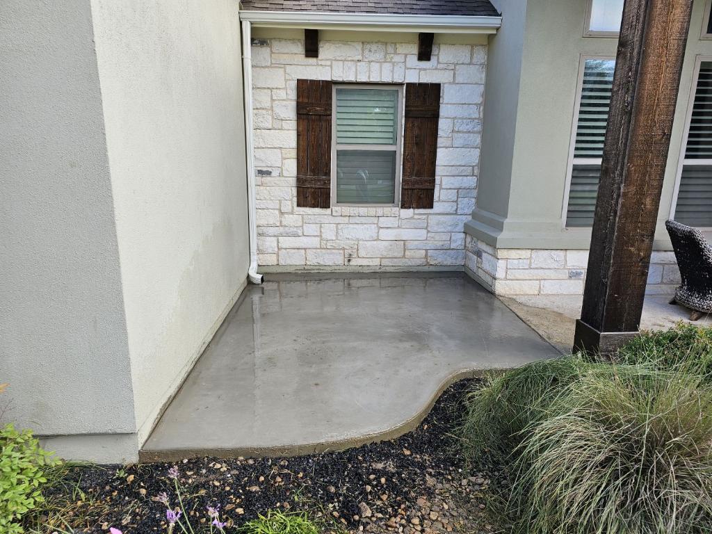 Front Yard Concrete Patio Extension | Straight Edge Landscaping
