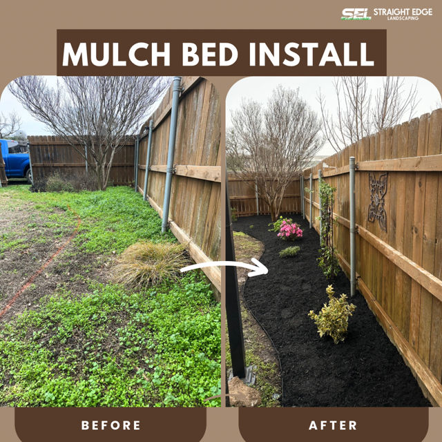 Mulch Bed Installation | Straight Edge Landscaping