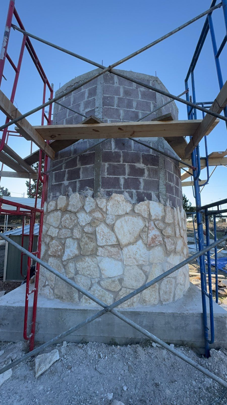Flagstone Water Tank Covering | Martinez Landscape & Design