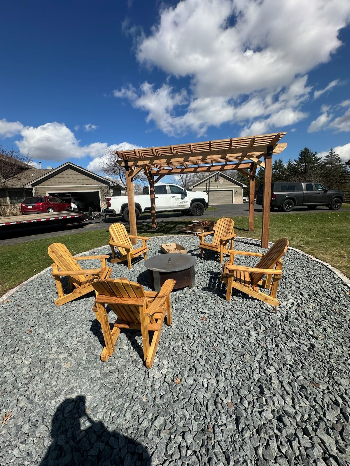 Charming Cedar Pergola in Scandia MN | Marnach Outdoor Services