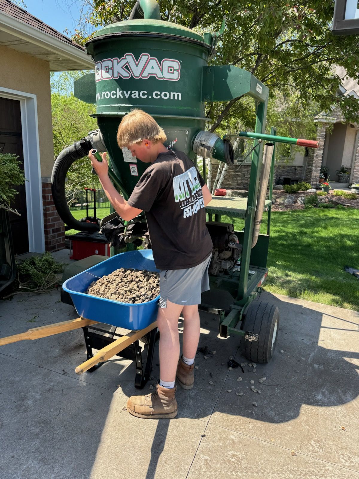 Rosemount Yard Clean-Up with RockVac Technology | Kittock Landscape Service