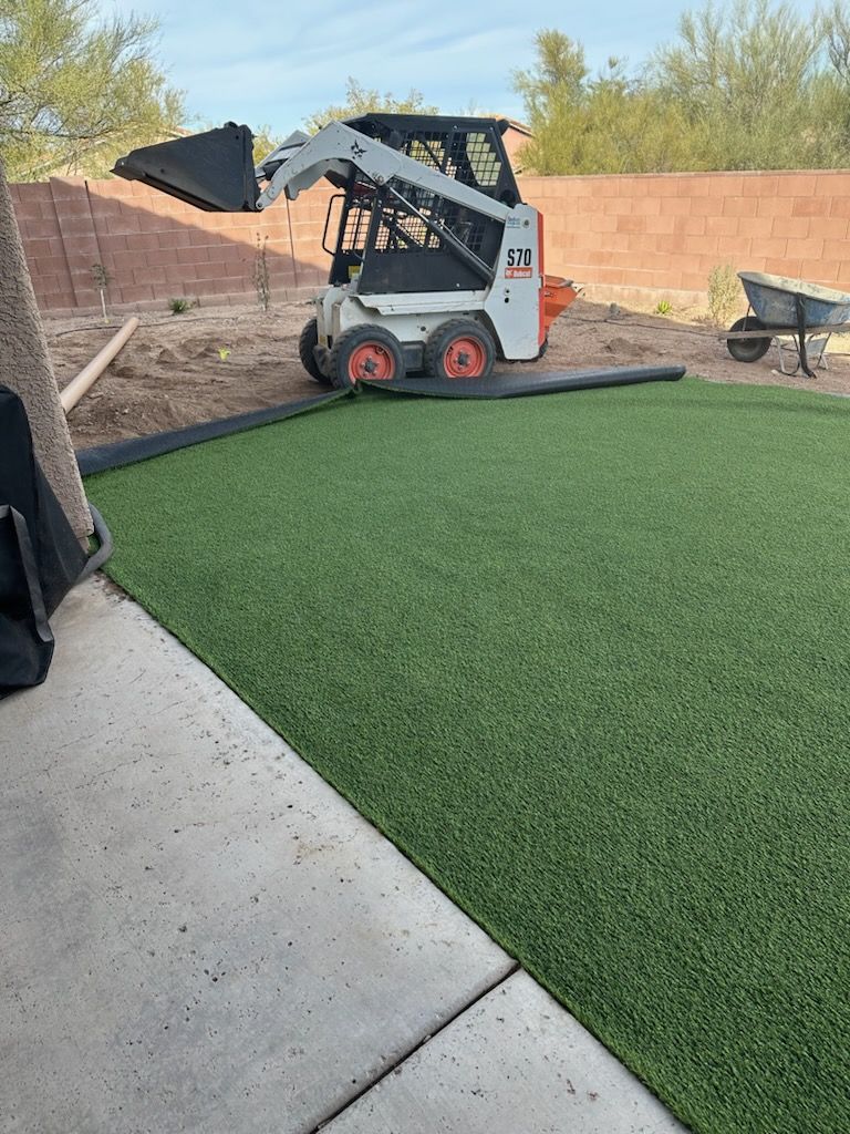 Tucson Backyard Turf Transformation Success | Grow and Glow Landscape