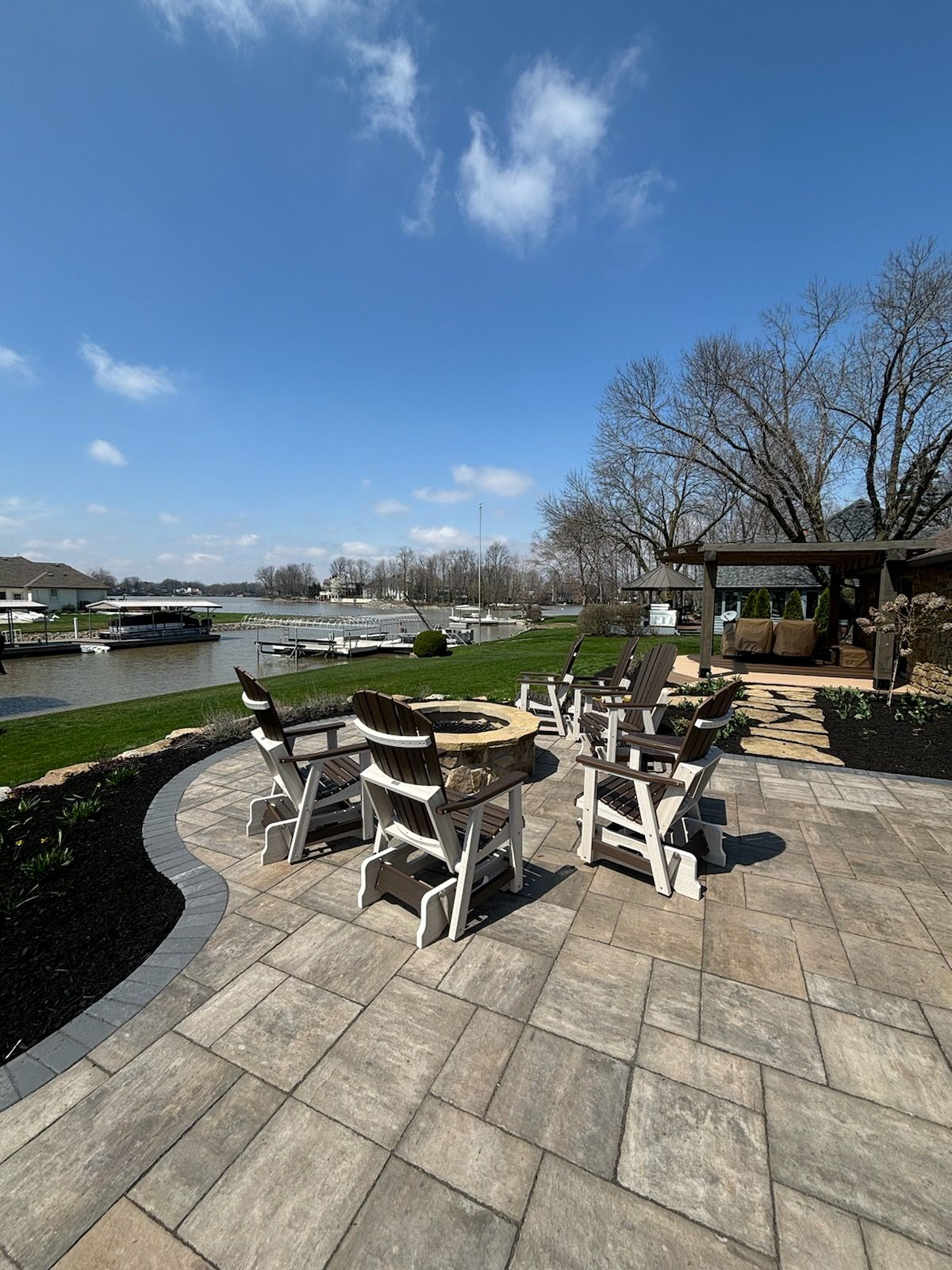 Cozy Lakeside Outdoor Living Space Transformation | Holmes Lawn and ...