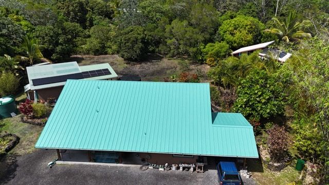 Hawaii Roof Transformation with Marine Green Finish | Superior Exterior ...