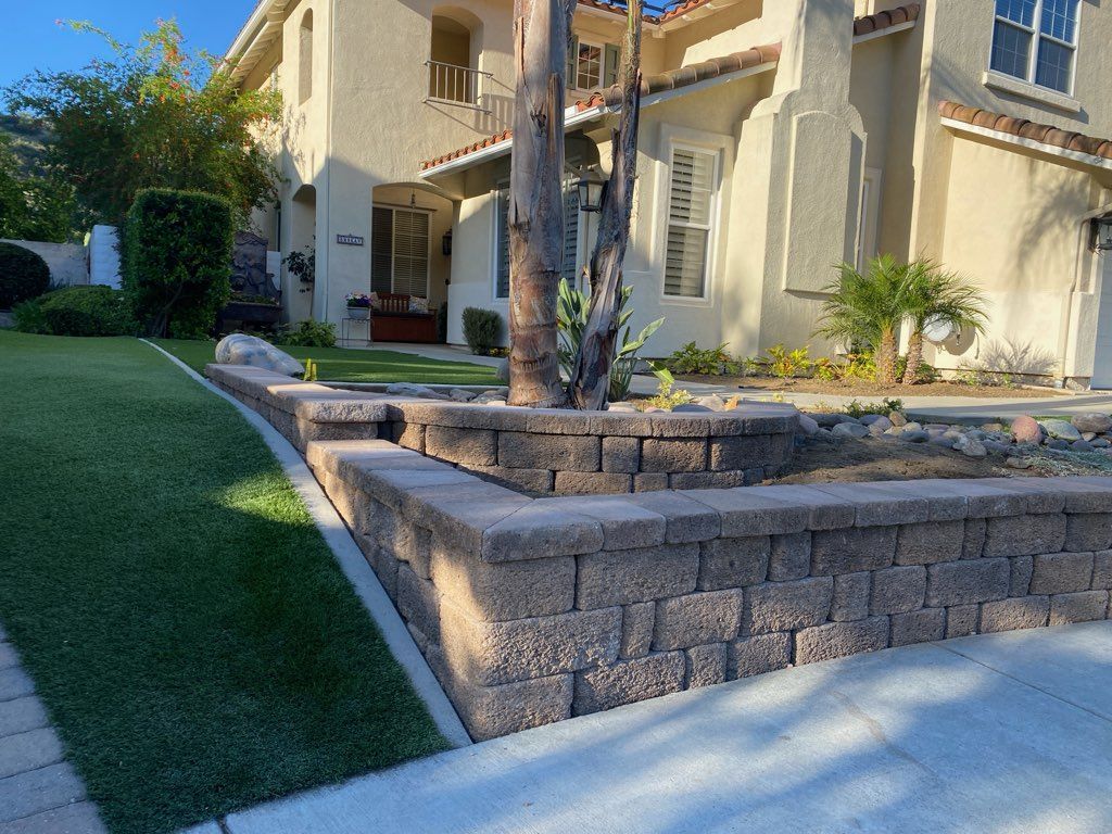 Elegant Retaining Wall Enhancement in San Diego | Majestic Hardscapes