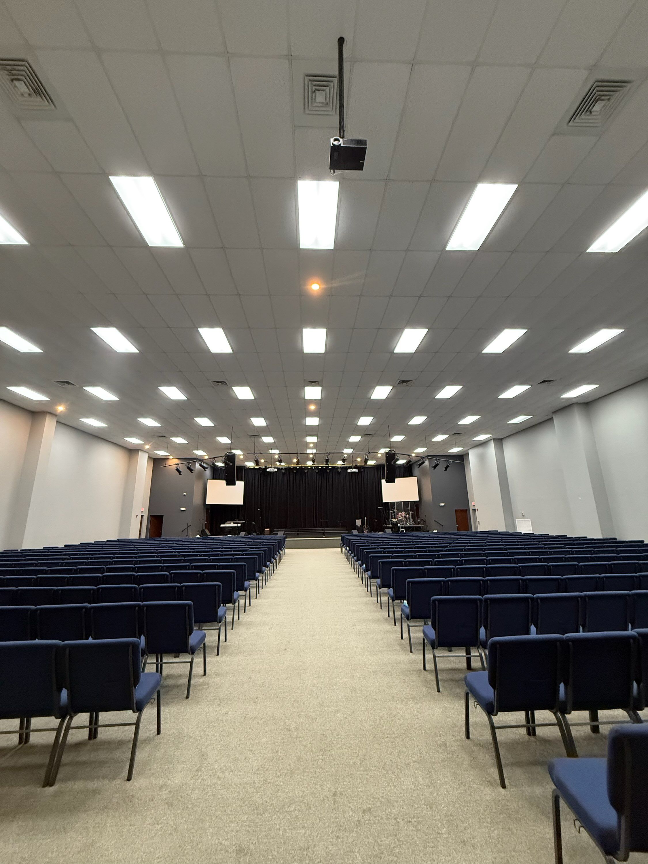 Auditorium Lighting Transformation Shines Bright | Light of the World ...