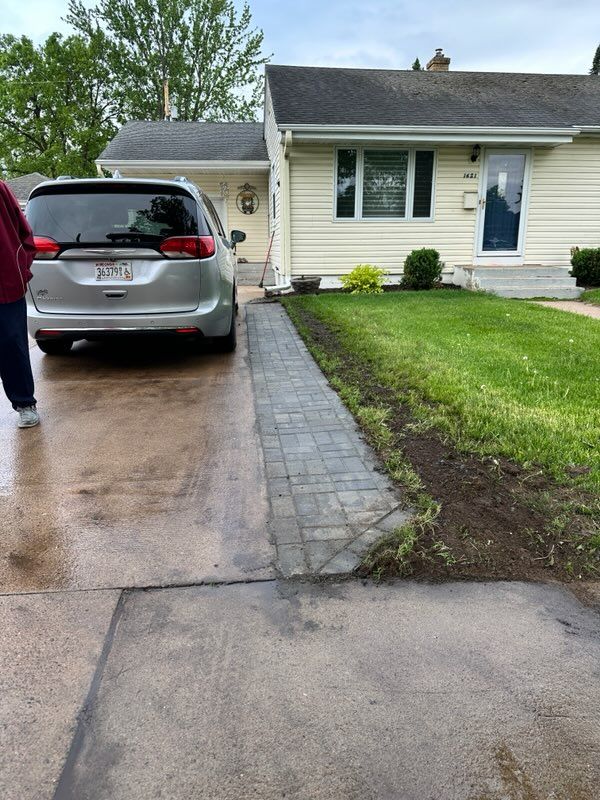 Driveway Brick Paver Patio Extension Success | Matt’s Landscaping