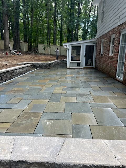 Stunning Custom Patio with Geometric Design | Earth Artisans
