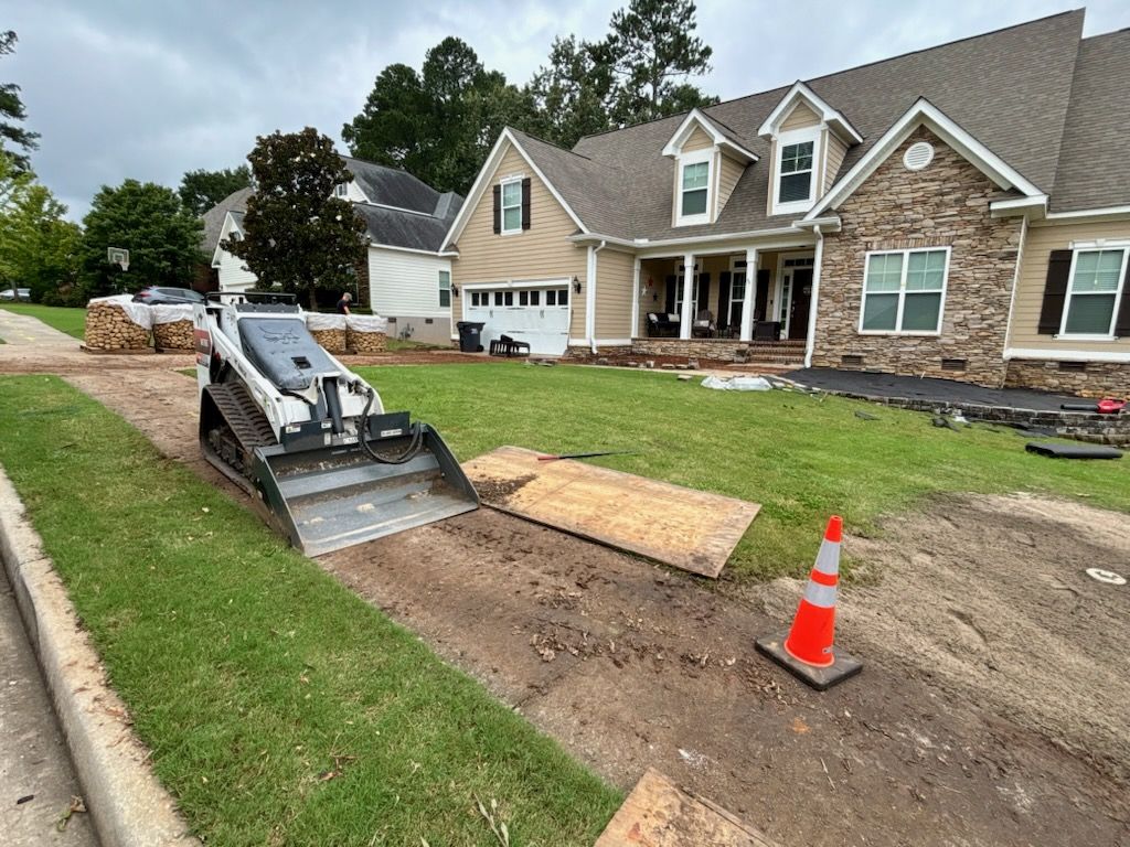 Expert Landscape Transformation Underway | Green Relief Landscaping