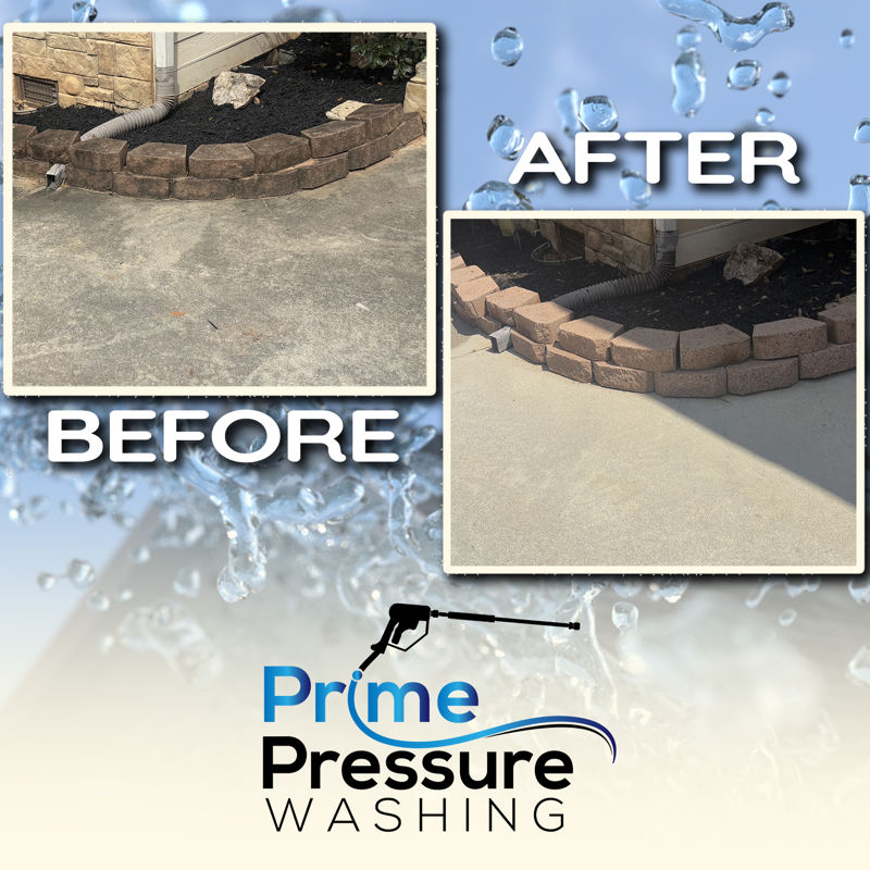 Concrete and Edge Stone Washing Transformation | Prime Pressure Washing ...
