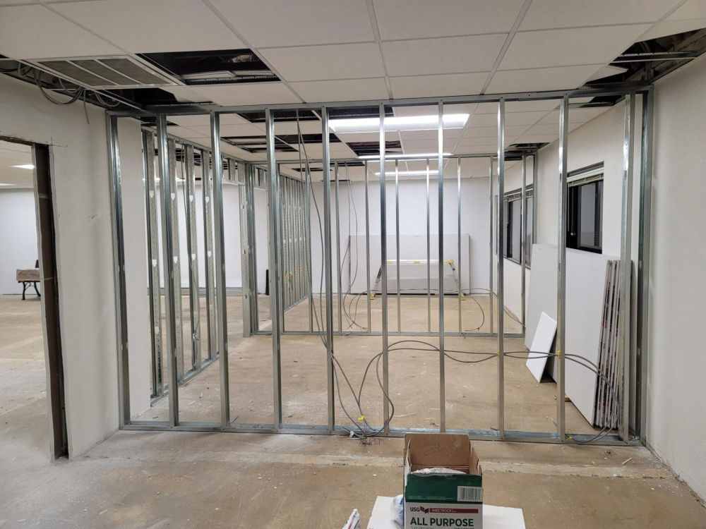 Office Interior Renovation with Glass Partition Installation | Cave ...