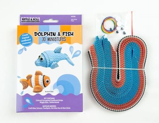 Dolphin & Fish 3D Miniatures Corrugated Quilling Kit