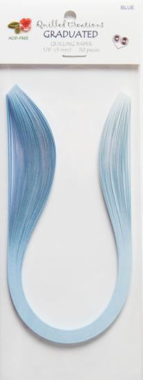Blue Graduated Quilling Paper (1/8")