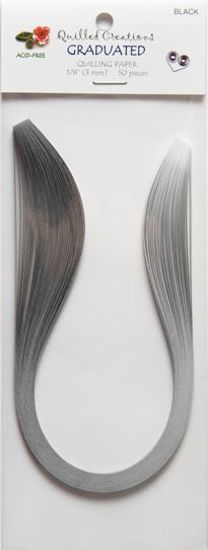 Black Graduated Quilling Paper (1/8")