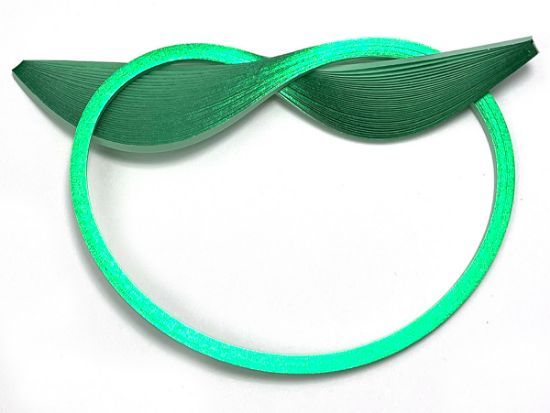 Mint Green Quilling Paper with a Green Metallic Gilded Edge