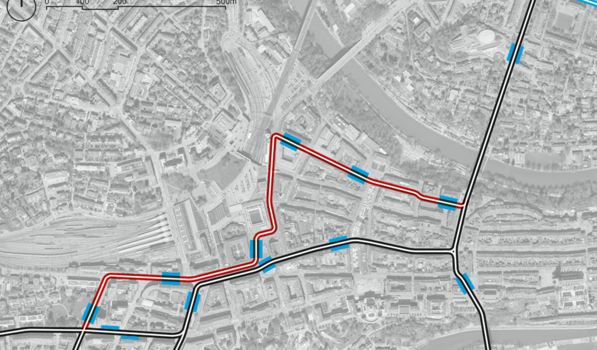 Hochparterre - Bern plant Tramlinie durch die nördliche Altstadt