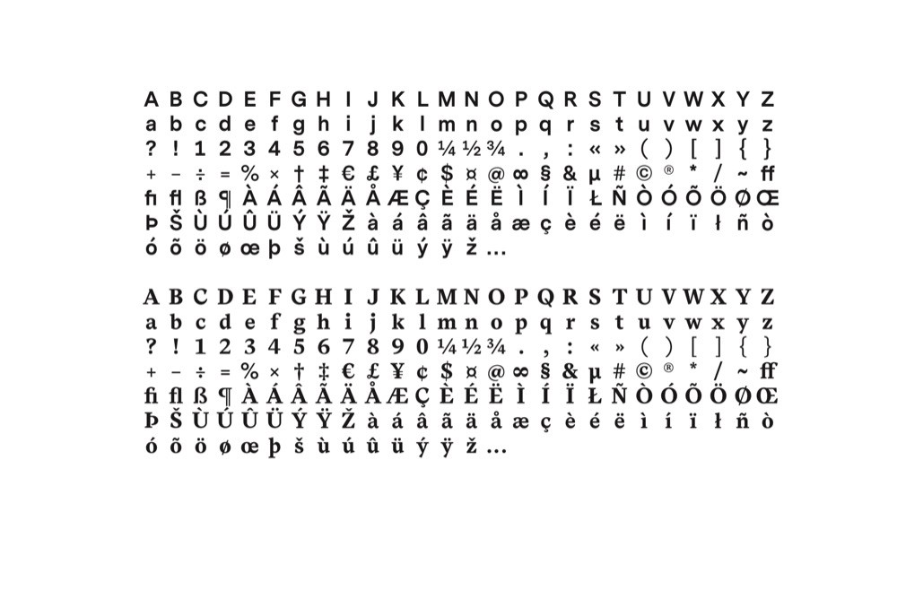 Hochparterre - Serif und Sans für Messina