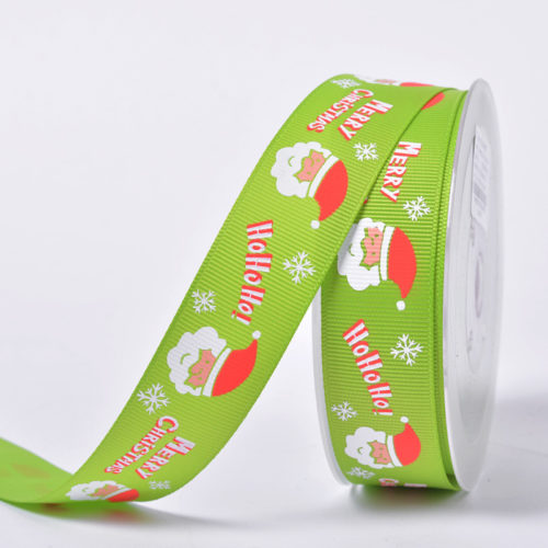 Wholesale Custom Printed Grosgrain Christmas Ribbon For Gift Decoration