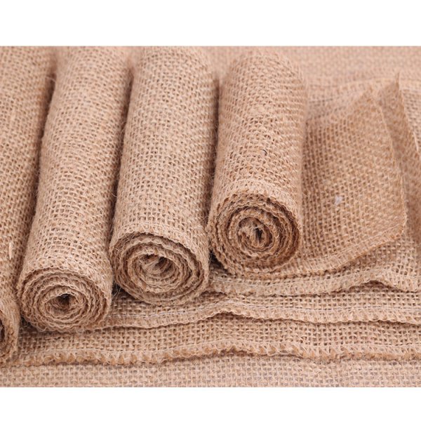 7 cm burlap ribbon rose flowers in stock wholesale