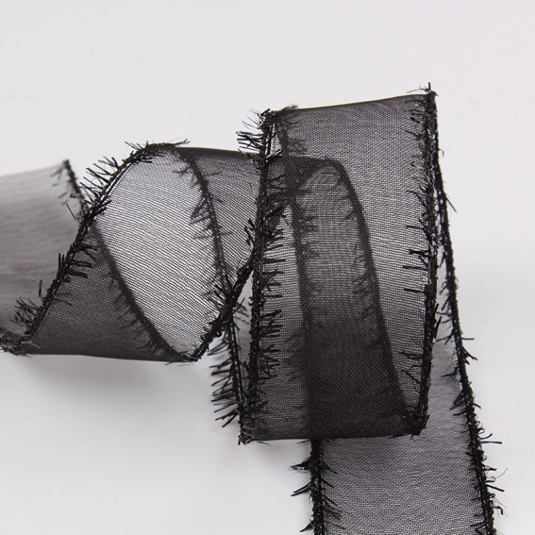 Wholesale luxury nylon mesh sheer ribbon organza ribbon for gift packing
