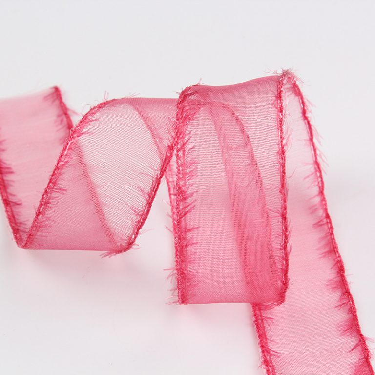Wholesale luxury nylon mesh sheer ribbon organza ribbon for gift packing