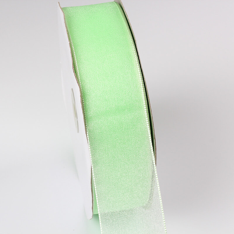 28 colors available 100% nylon mesh sheer ribbon