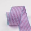 Wholesale polyester stripe ribbon for flower bouquet packing
