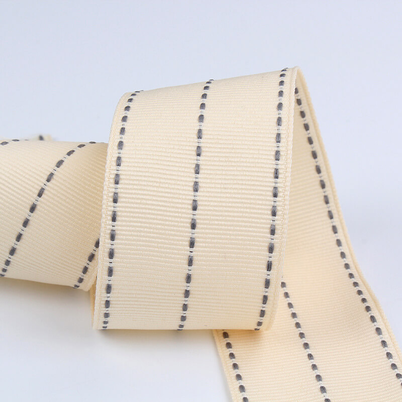 Polyester Grsograin Ribbon Stitch Ribbon For DIY
