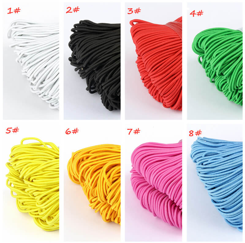 Ready stock 1.5mm wide colorful elastic cord