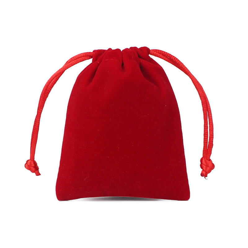 8cm × 10cm solid color velvet pouch 6 colors available