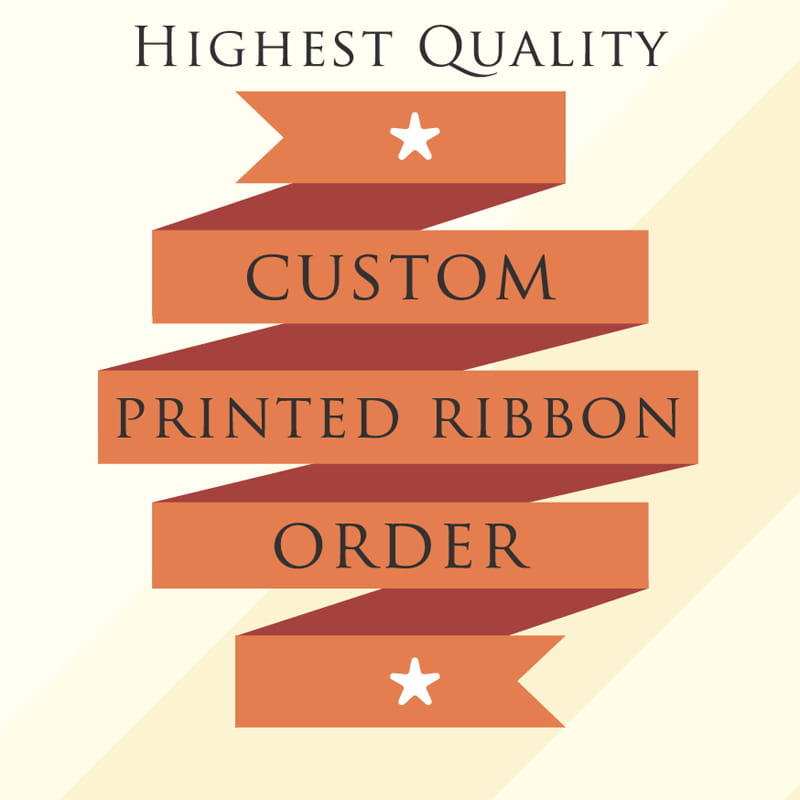 Custom Ribbon | 6mm to 100mm wide custom printed personalized ribbons