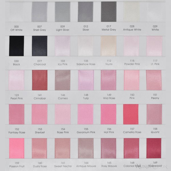 7 cm wide pre made self-adhesive satin ribbon bows 196 colors available