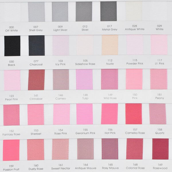 Pre-made satin bows, handmade grosgrain bows 196 colors available