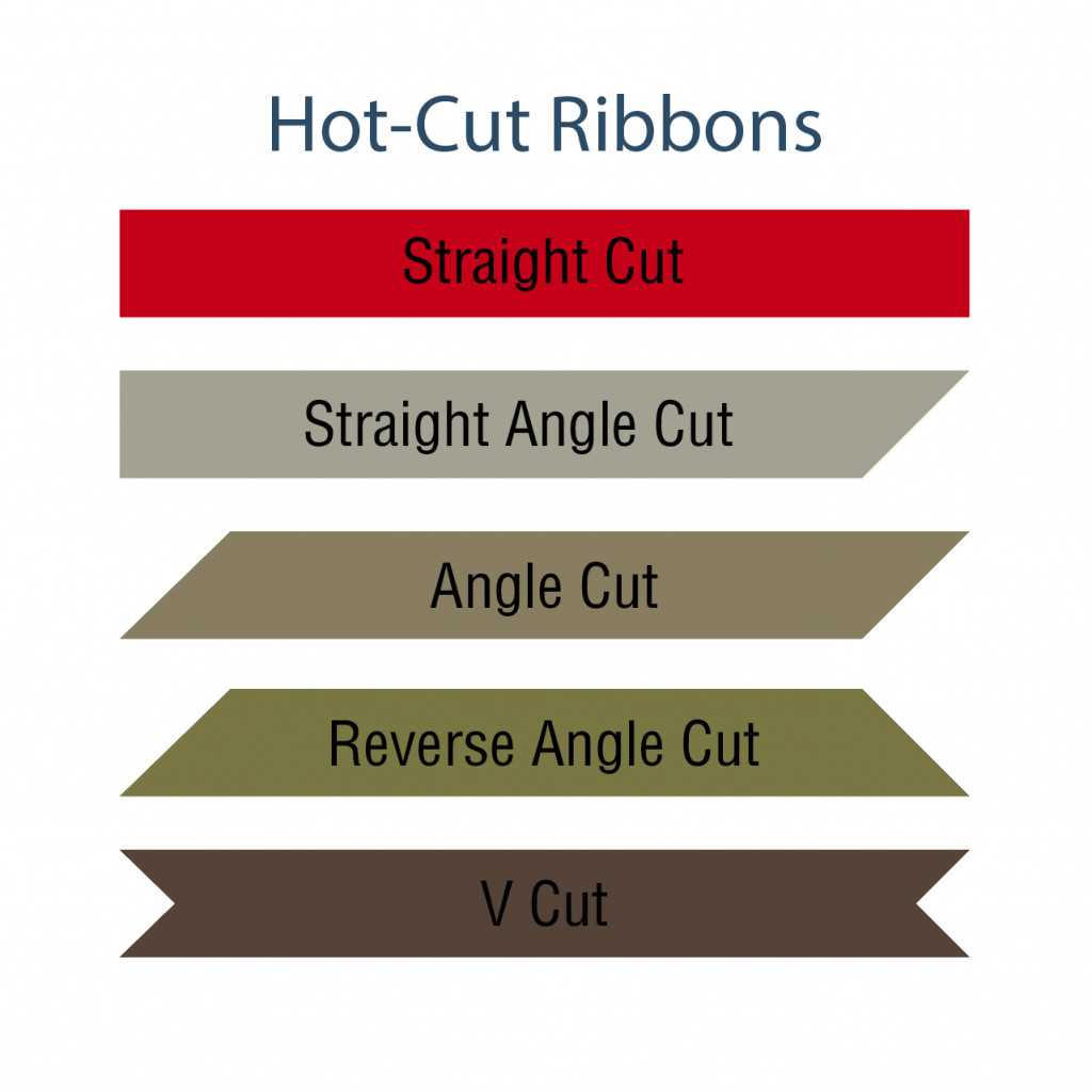 Custom length pre cut satin | grosgrain ribbon - Hot cut ribbon