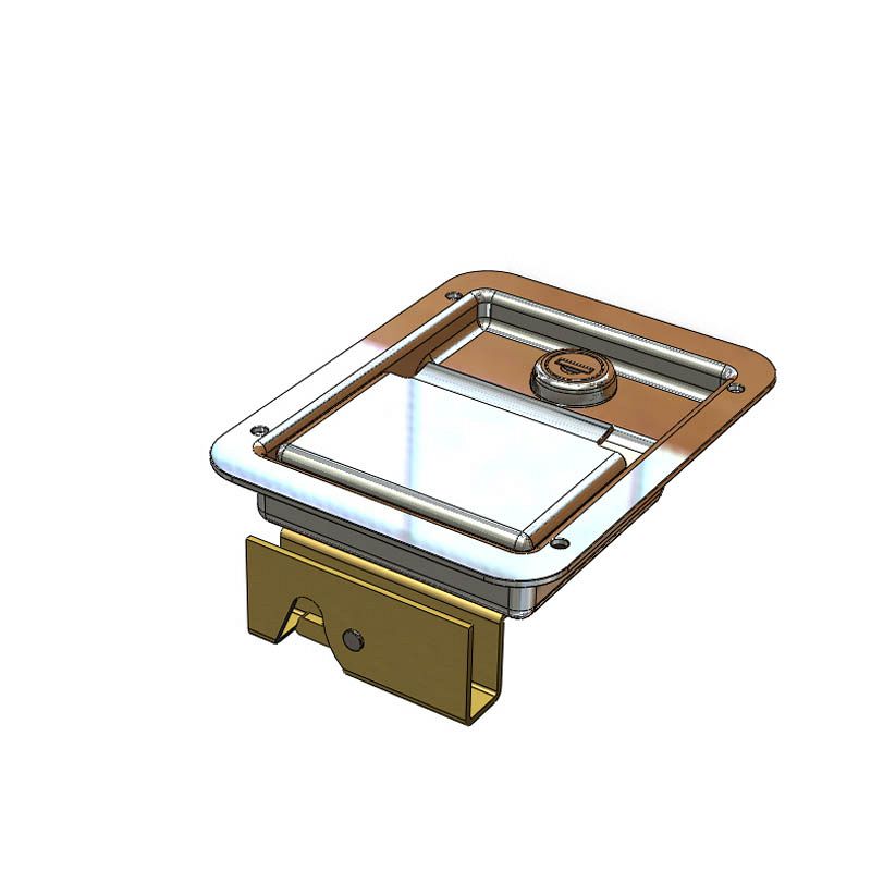 RECESSED PADDLE LOCK - WITH STRIKER PLATE | Paddle Latches | NZ Parts ...