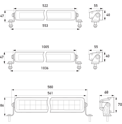 Black Magic Light bars