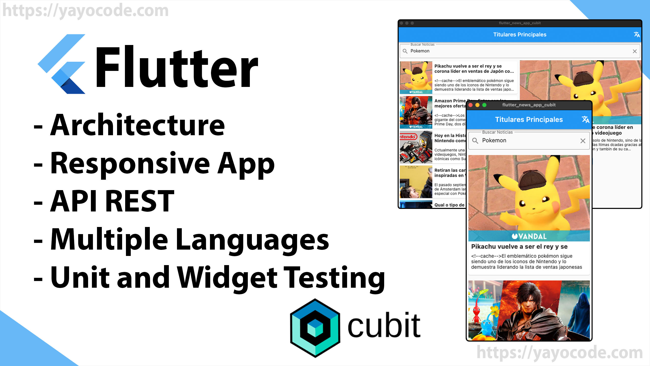 Responsive Cubit News App With Multi-language | Yayo Code