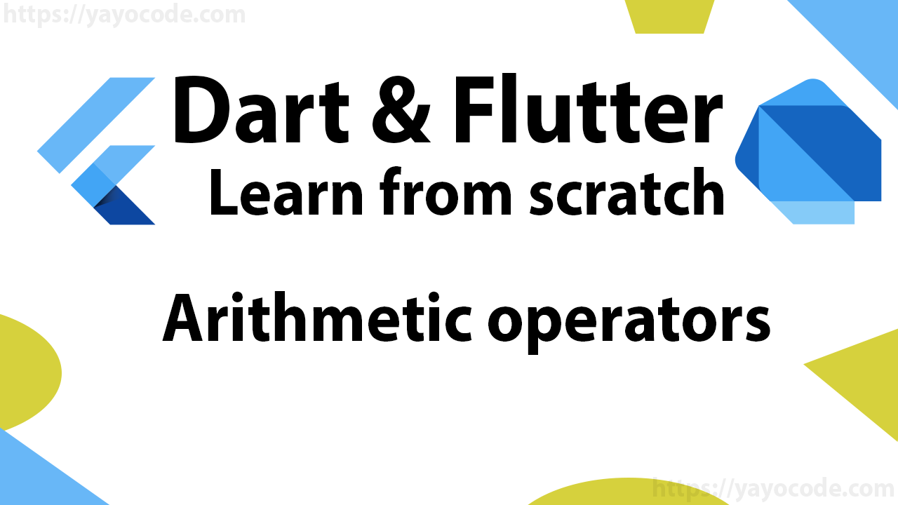 Arithmetic operators | Yayo Code Arithmetic operators | Yayo Code