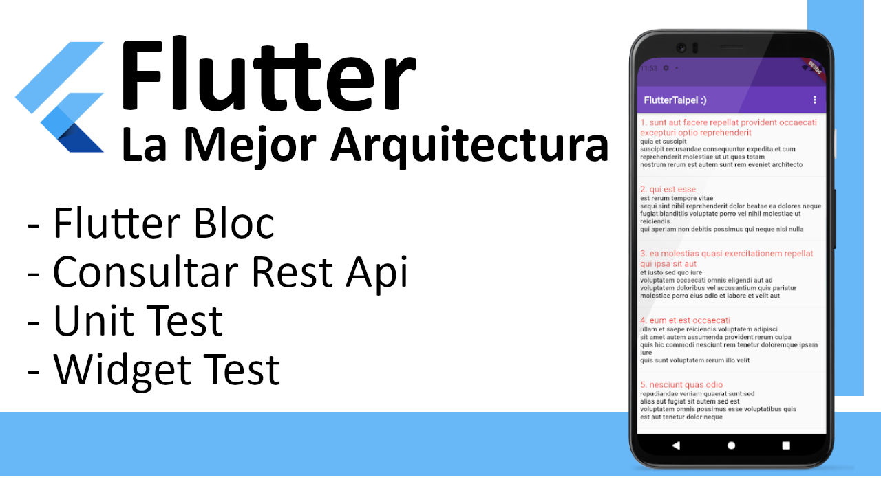 Flutter Challenge: La mejor arquitectura | Flutter Taiwan | Yayo Code