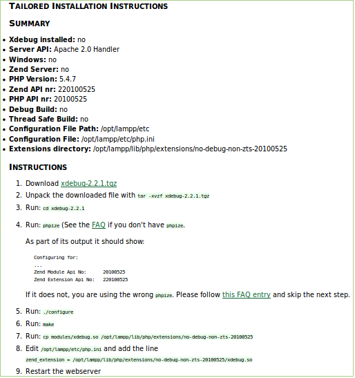 Linux Mint Xampp How To Install Xdebug Extension For Php 7php