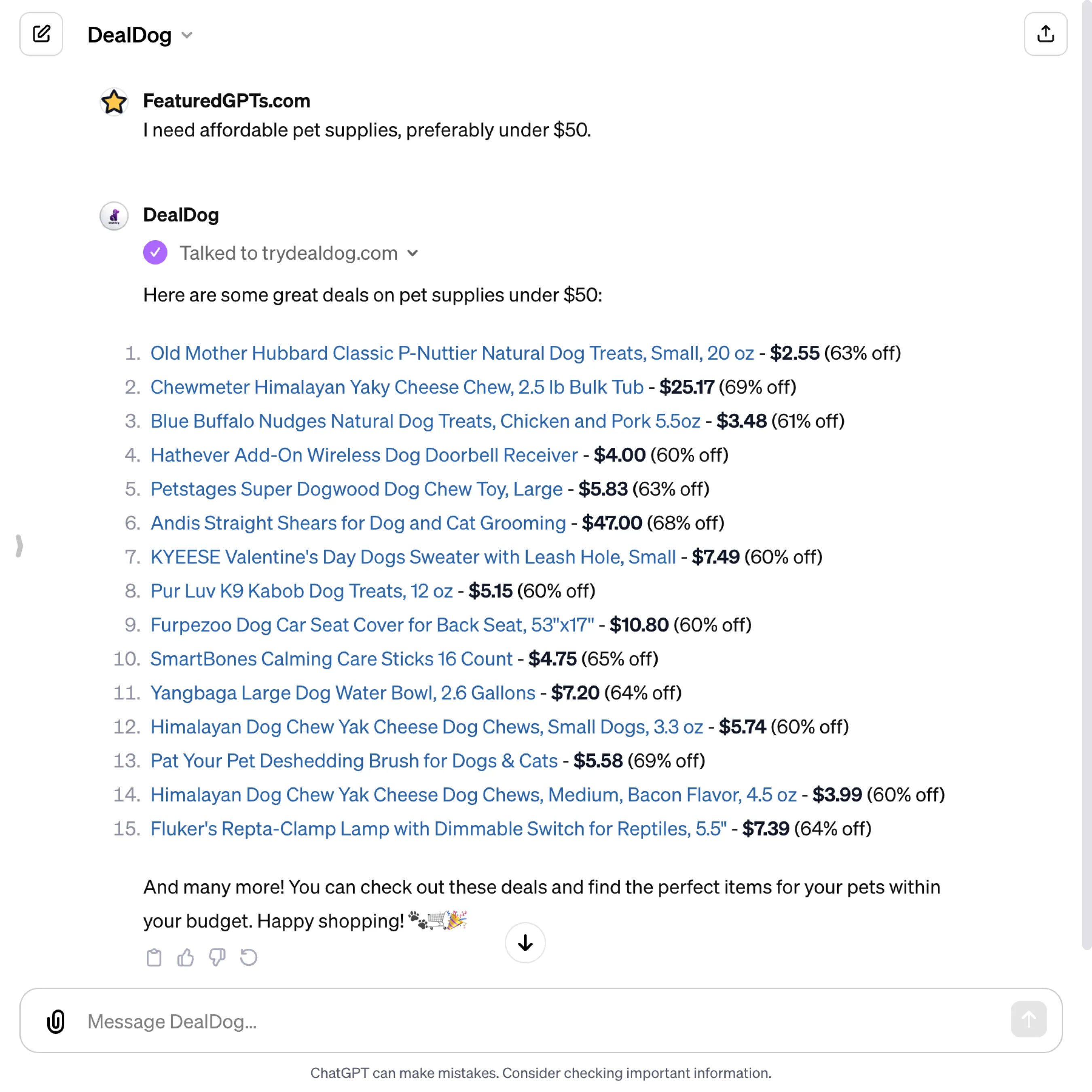 DealDog | GPTs Review: Performance, Core Features, FAQs and Prompt Examples DealDog | GPTs Review: Performance, Core Features, FAQs and Prompt Examples