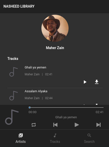GitHub - kiraboibrahim/nasheed-library