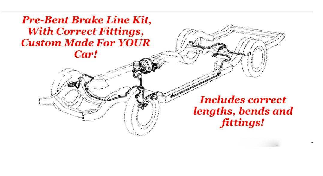 Brake Lines Kit - For 1970-1972 Dodge Challenger, Plymouth Barracuda ...