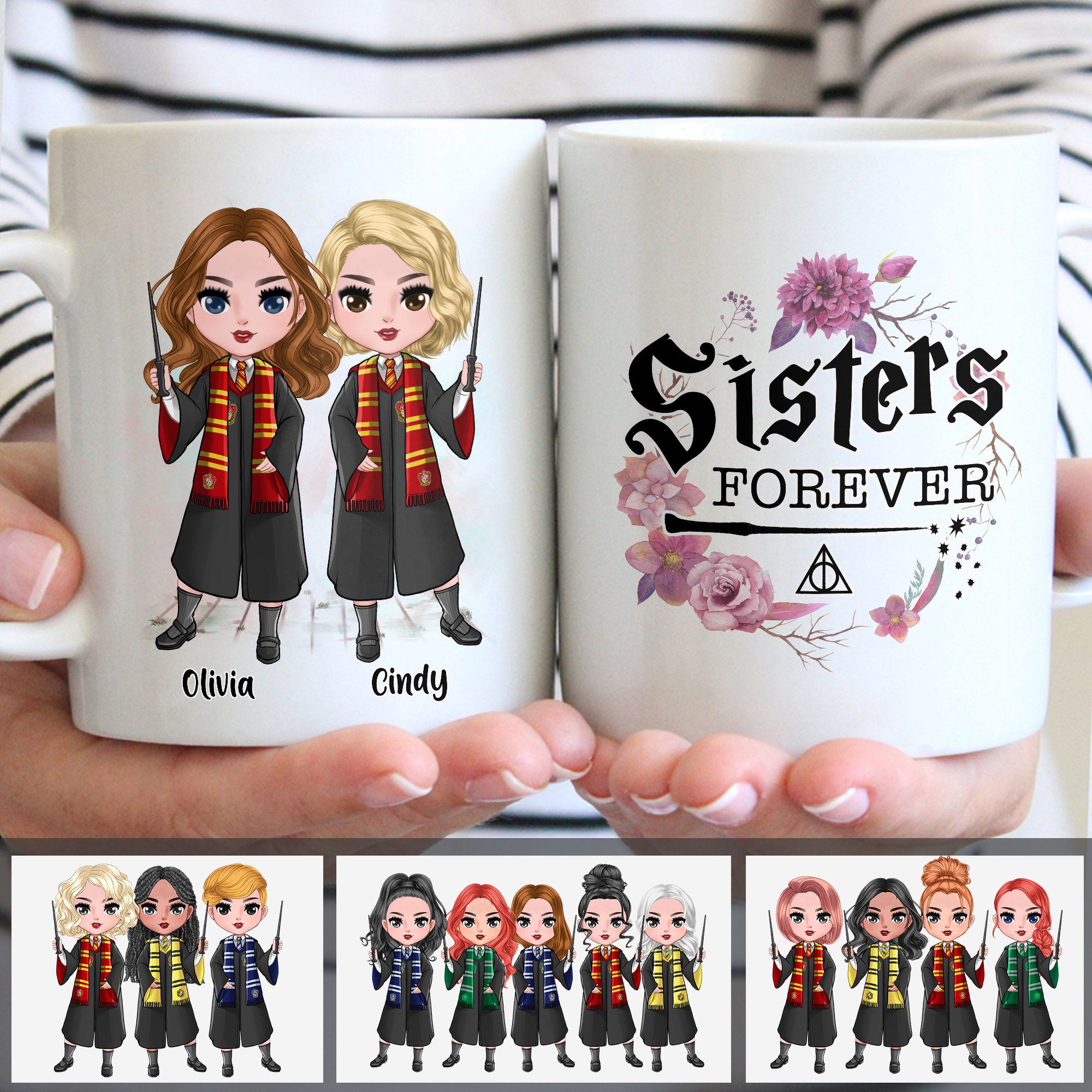 Sisters/Friends - Sisters Forever - Personalized Mug