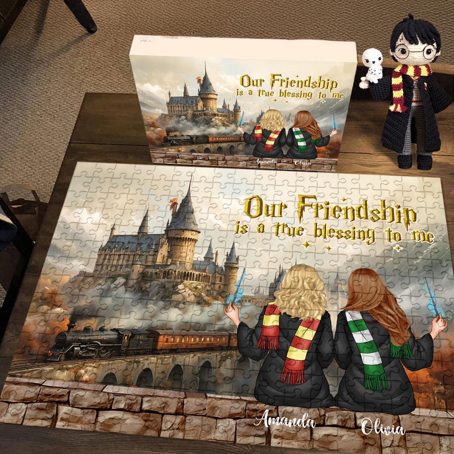 Personalized Jigsaw Puzzles - Hogwarts Sisters - Our Friendship is a ...
