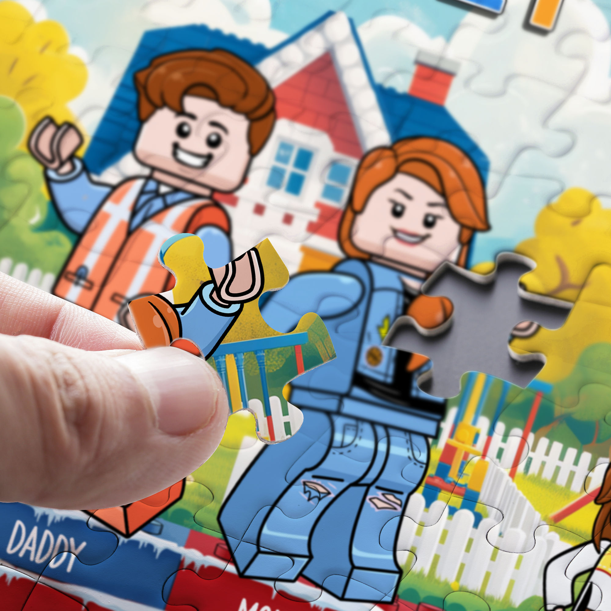Jigsaw Puzzle Personalized - Best Family Ever - LEGO Minifigures ...