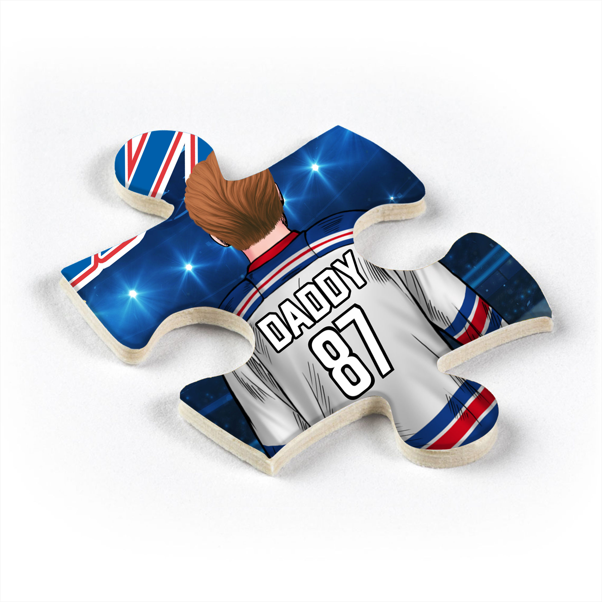 Personalized Jigsaw Puzzles - Best Dad Ever - NHL Chapions Team - Ice ...