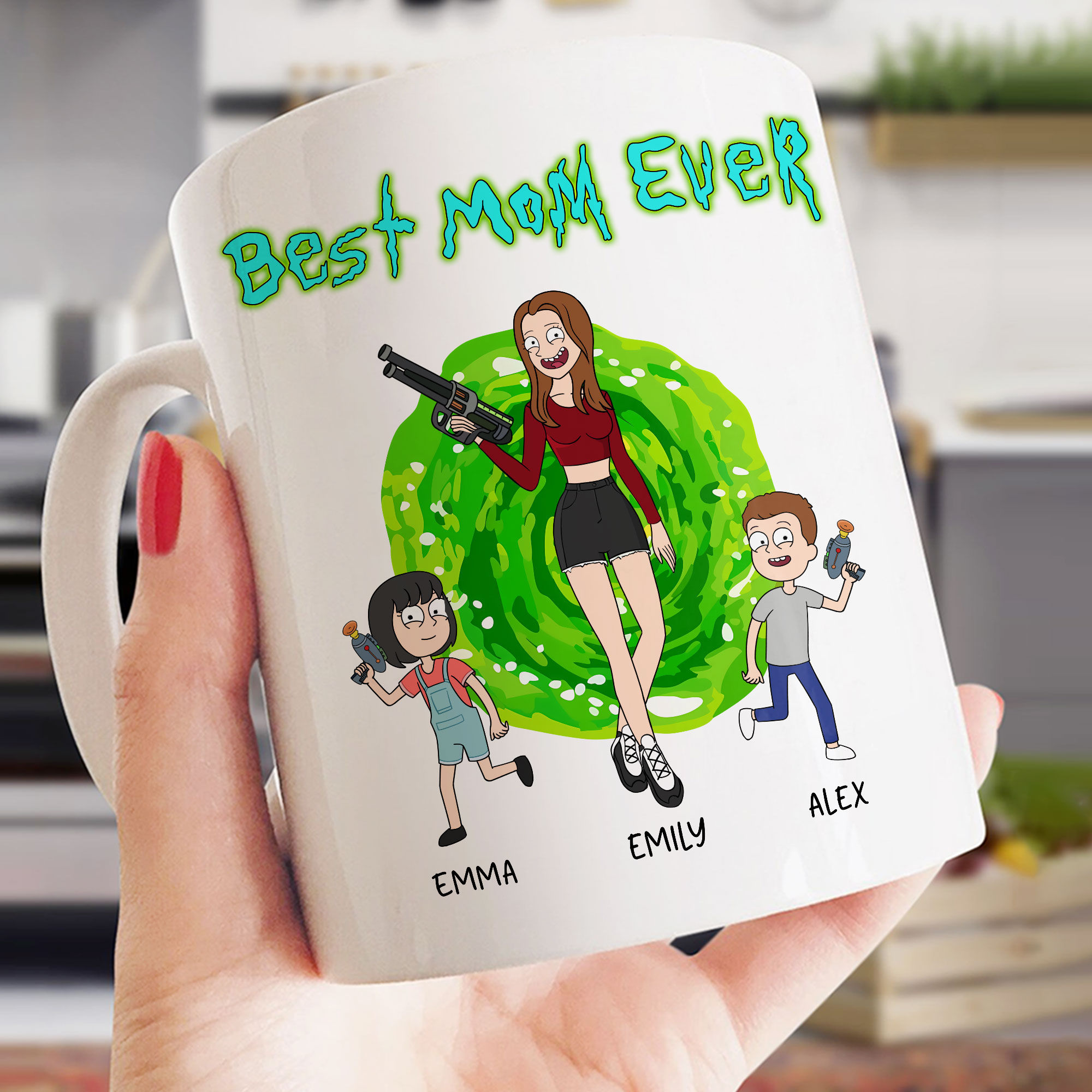 Personalized Mug - Best Mom Ever - Rick And Morty Style - Gift for ...