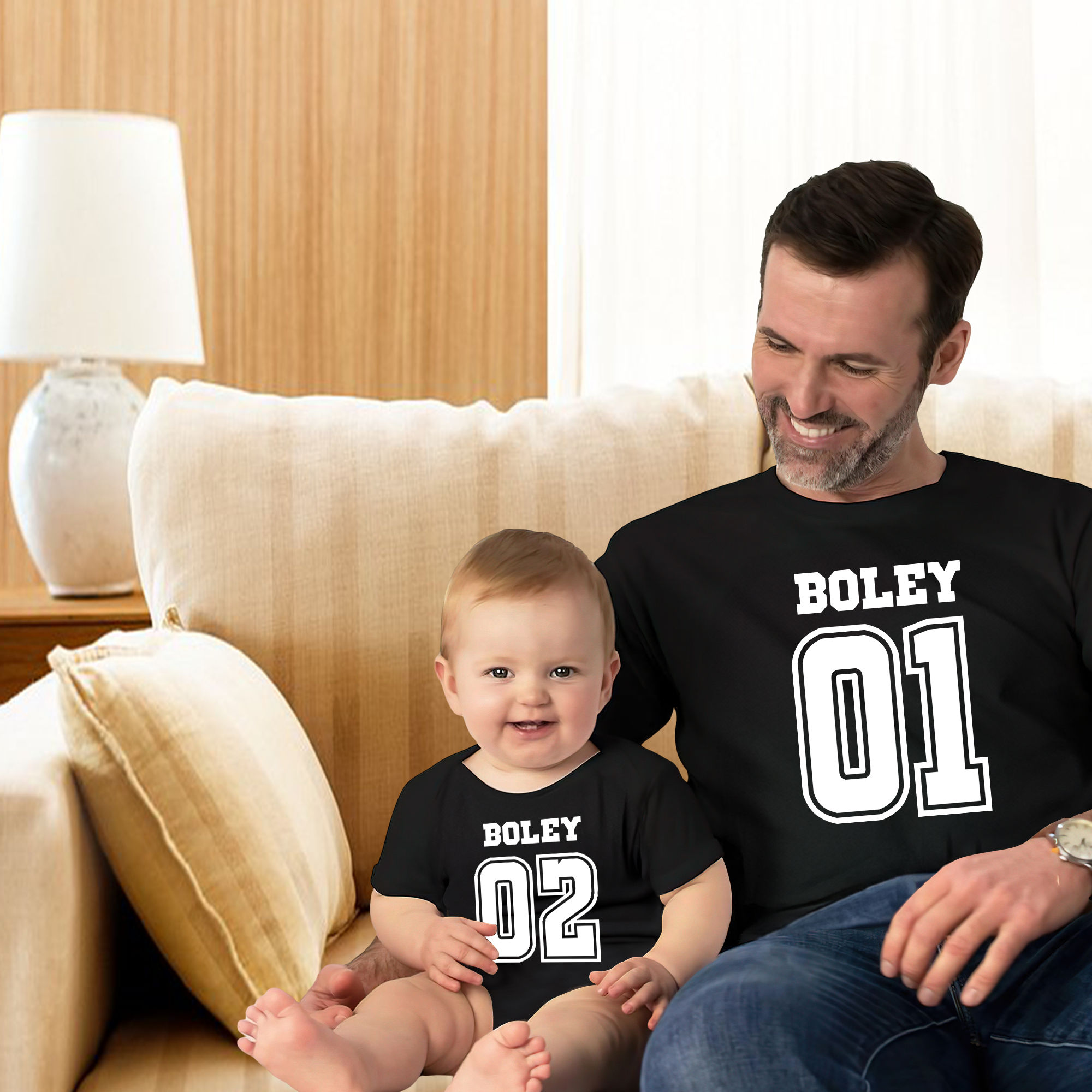 Personalized Set - Family Matching Outfit - Gifts For Dad, Father, Son ...