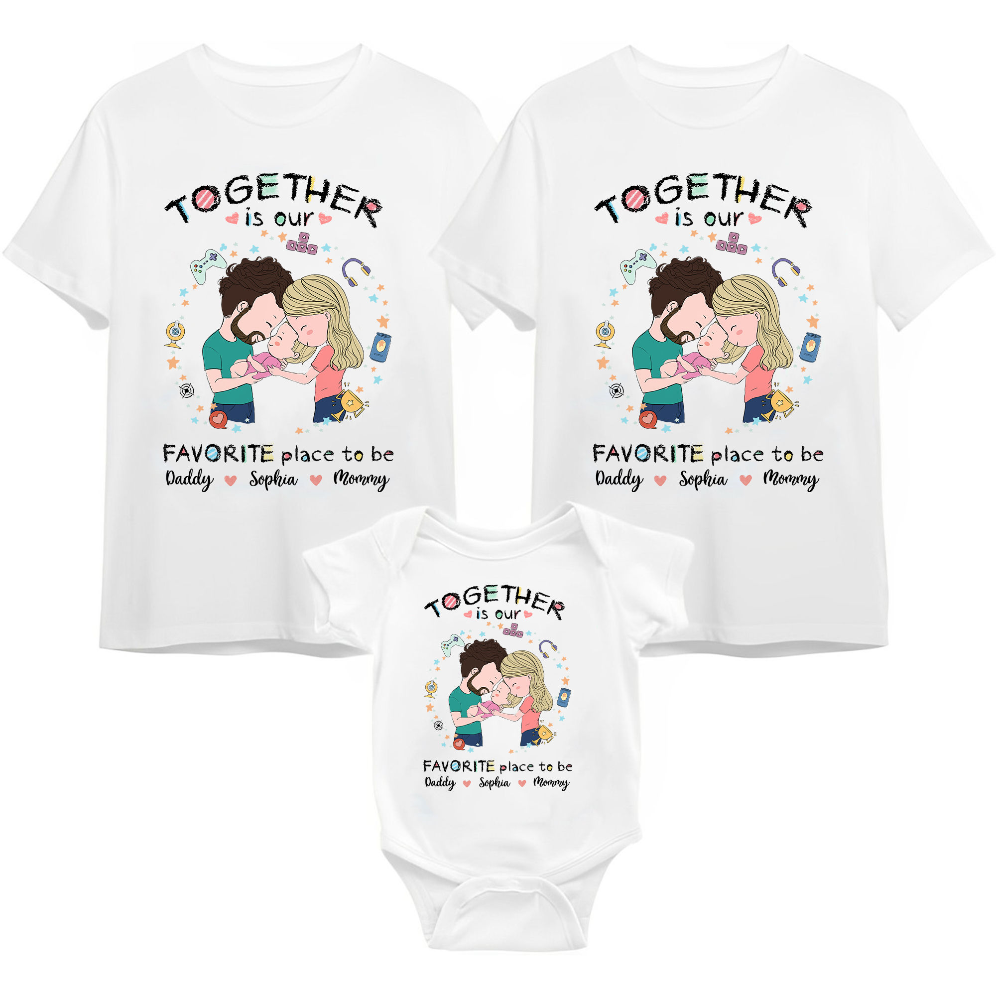 Personalized Set - Family Matching Outfit - Together is our favorite ...